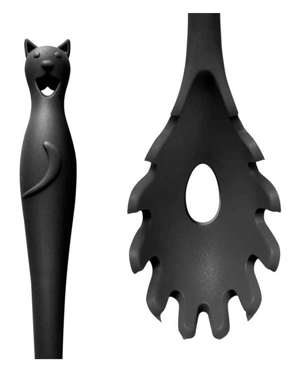 Cat's Kitchen Spaghetti Spoon | Gothic pasta spoon | Horror-Shop.com