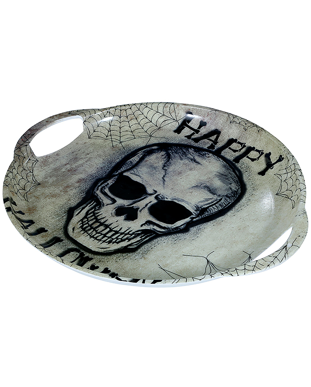 Skull Halloween Tray With Handles 30cm ★ Buy | Horror-Shop.com