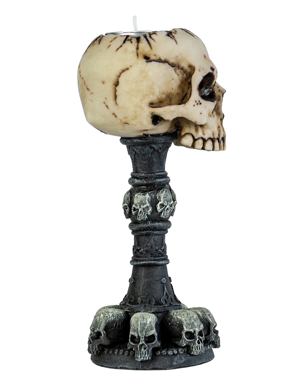 Skull Tealight Holder With Small Skulls 17cm as table decoration ...
