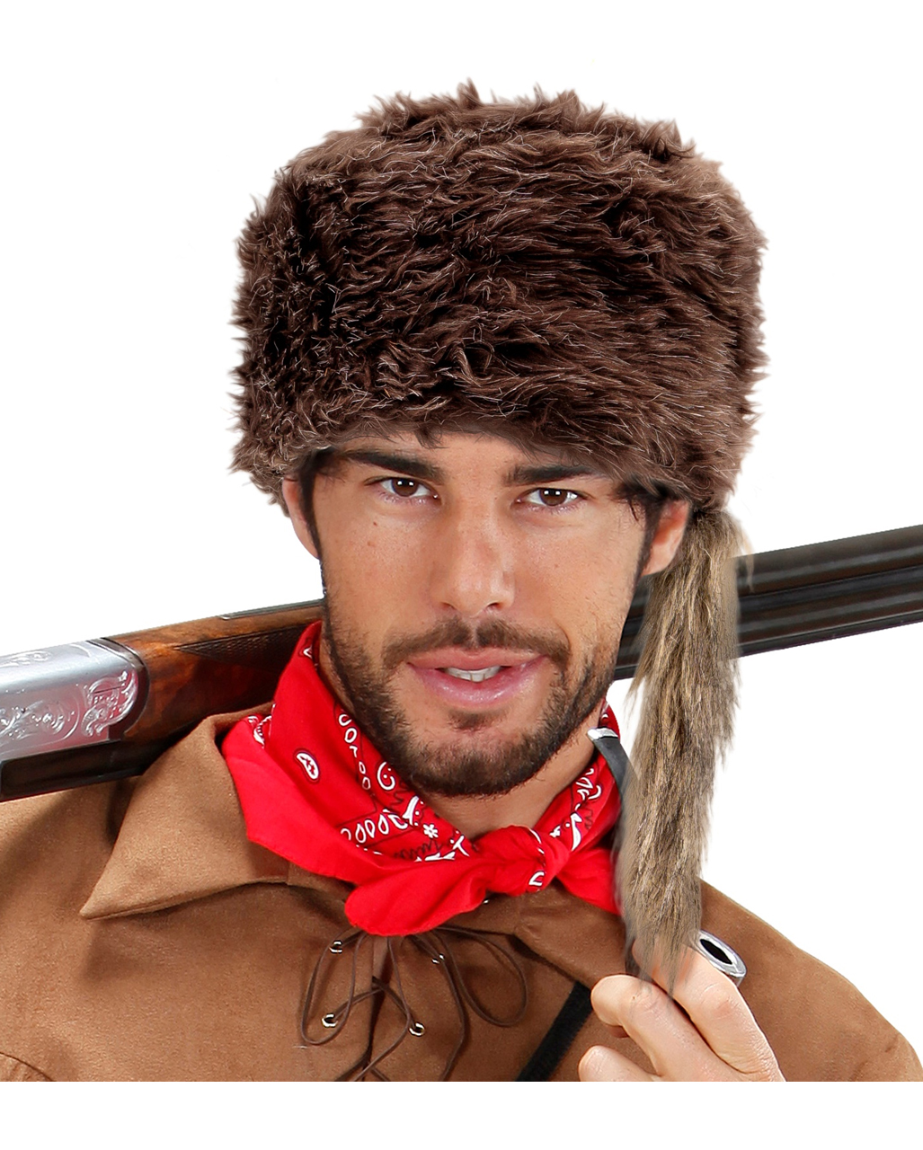 Trapper Scout Fur Hat | Old Shatterhand cap | Horror-Shop.com