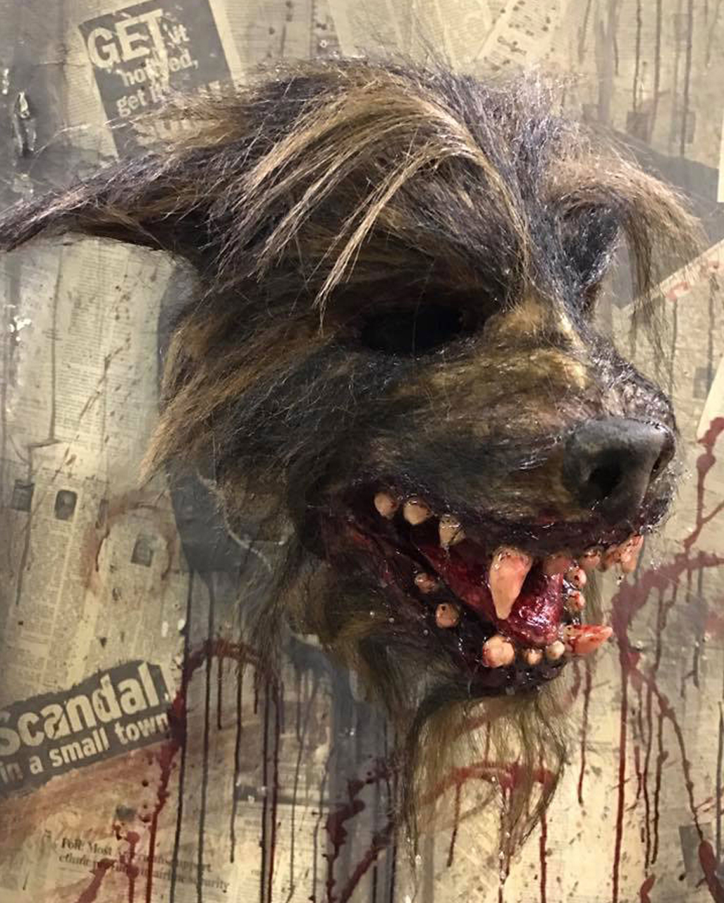 Blutige Nightslasher Werwolf Maske für Film & Theater | Horror-Shop.com