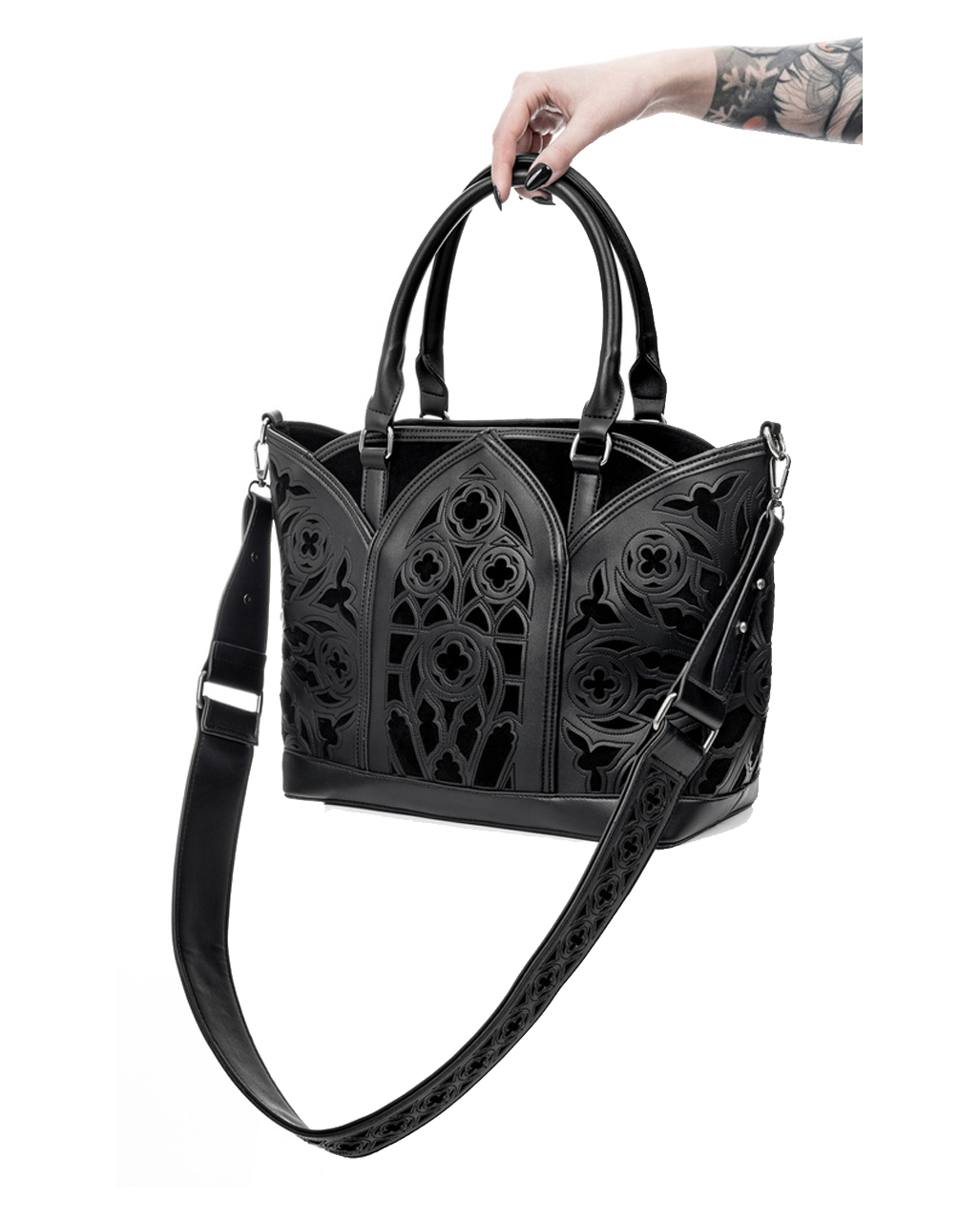 Catacombs Shopper Handbag | Goth accessory | Horror-Shop.com