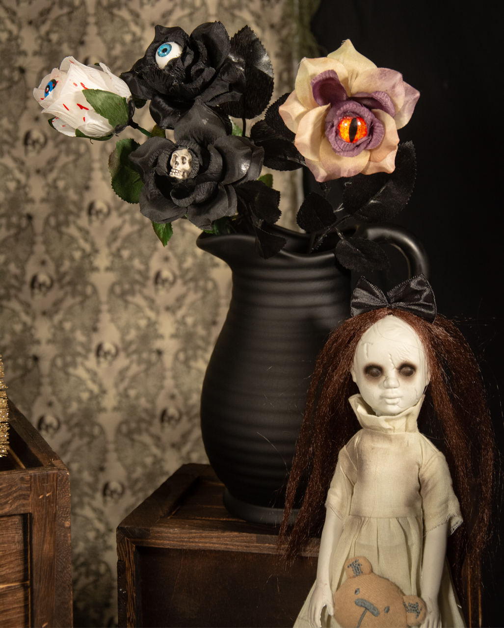 Creepy Ghost Doll With Teddy Bear Head 31cm ★ | Horror-Shop.com