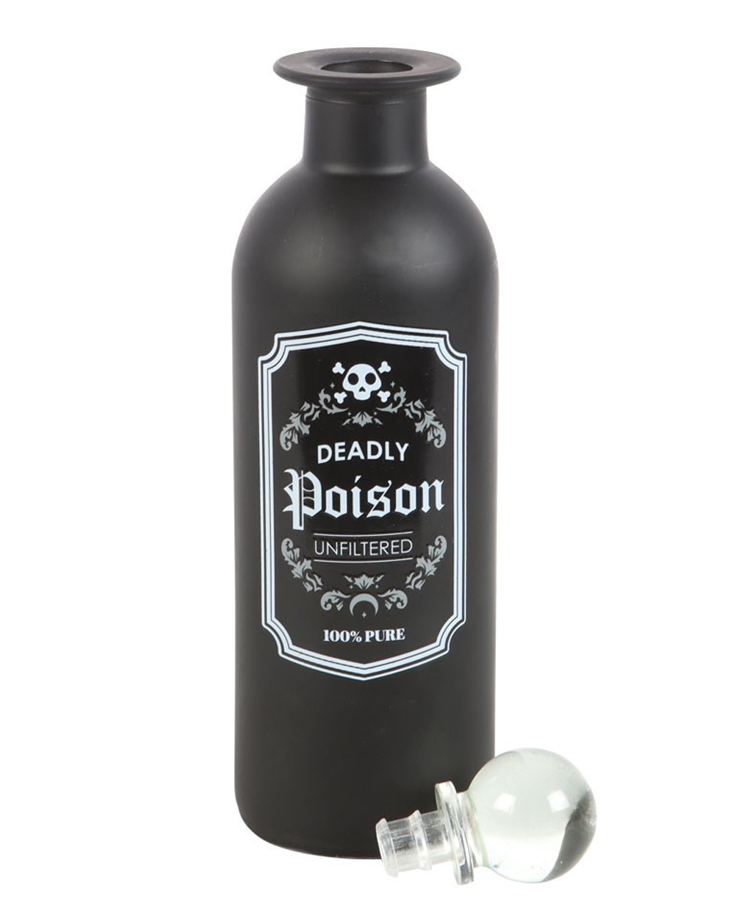 "Deadly Poison" Gothic-Dekoflasche 19cm als Tischdeko | Horror-Shop.com