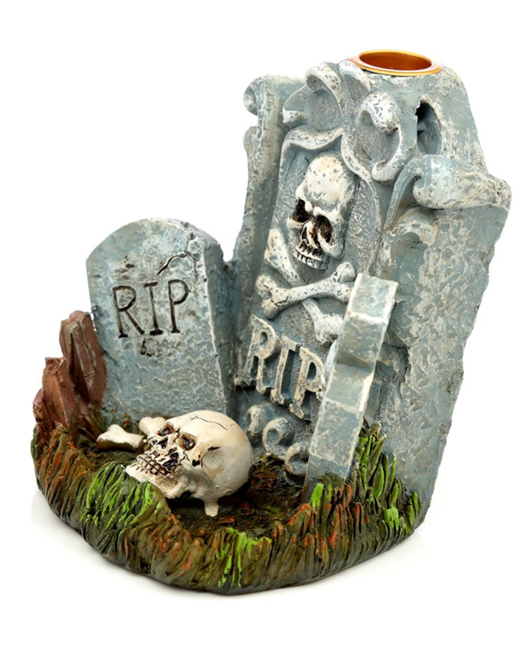 Halloween RIP Grabstein Backflow Räucherkegelhalter | Horror-Shop.com