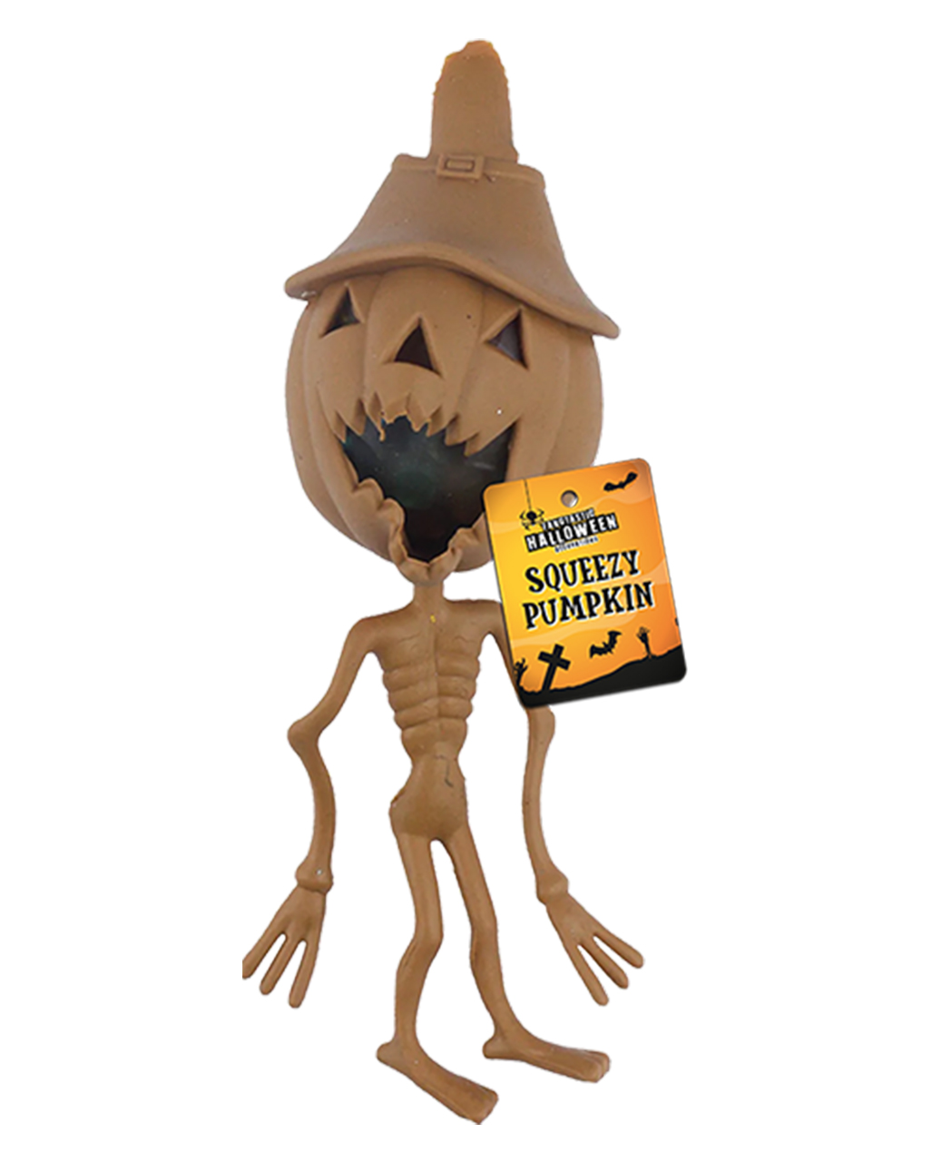 Halloween Squeeze Kürbis Spielzeug 1 St. als Gimmick | Horror-Shop.com