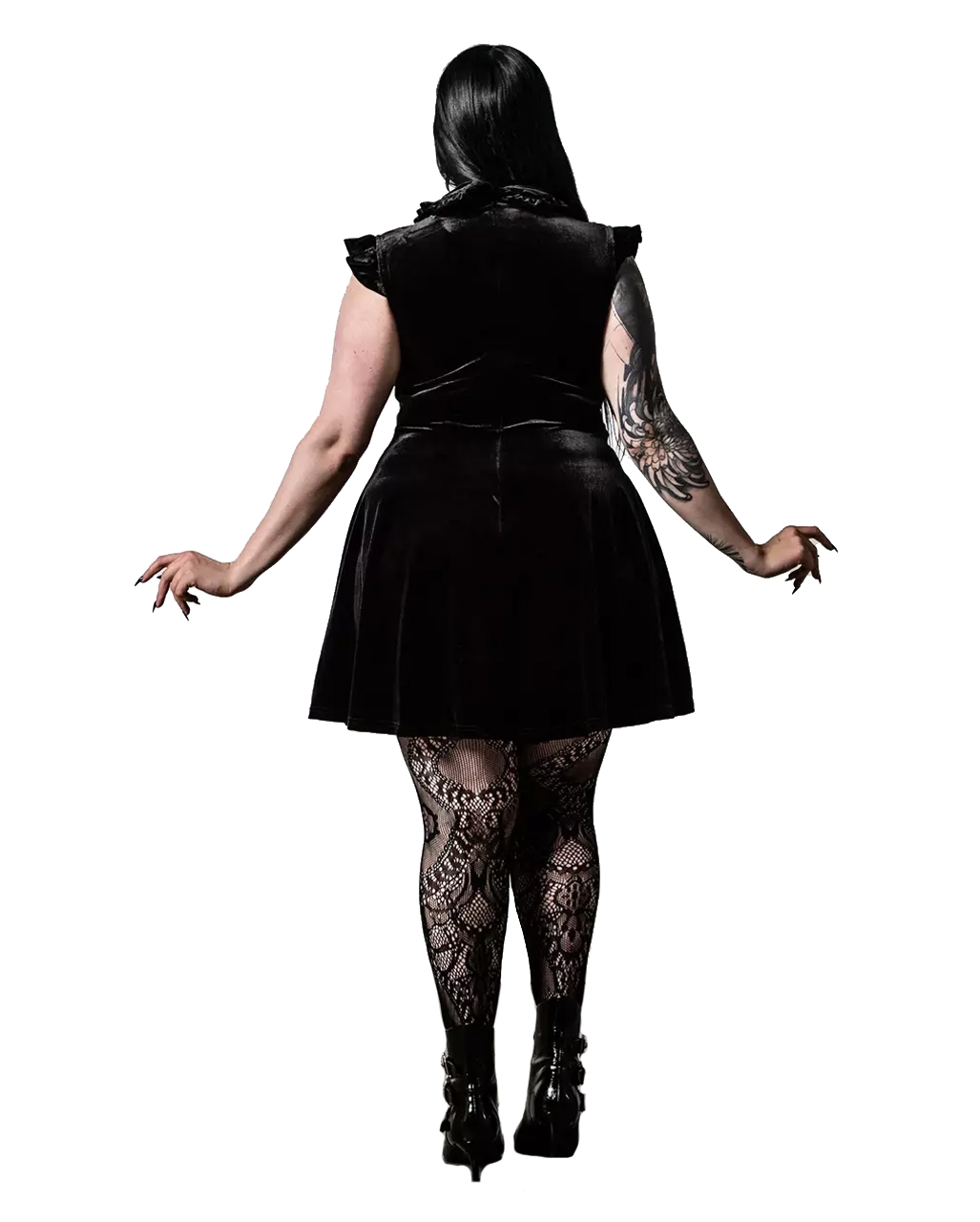 KILLSTAR Amaymon Kragenkleid XL mit Ausschnitt | Horror-Shop.com