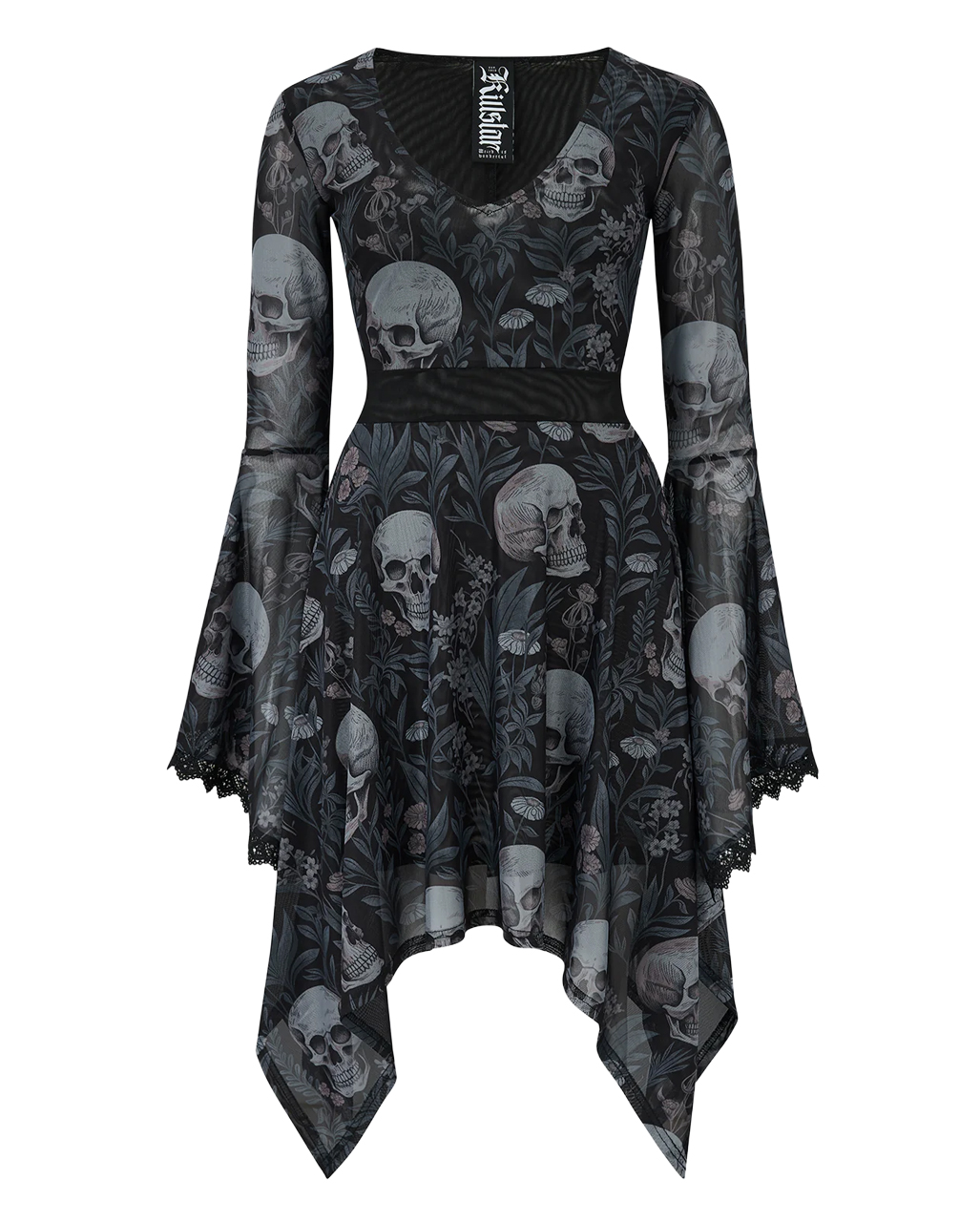 KILLSTAR Death's Head Skater Dress ★ Gothic dress | Horror-Shop.com