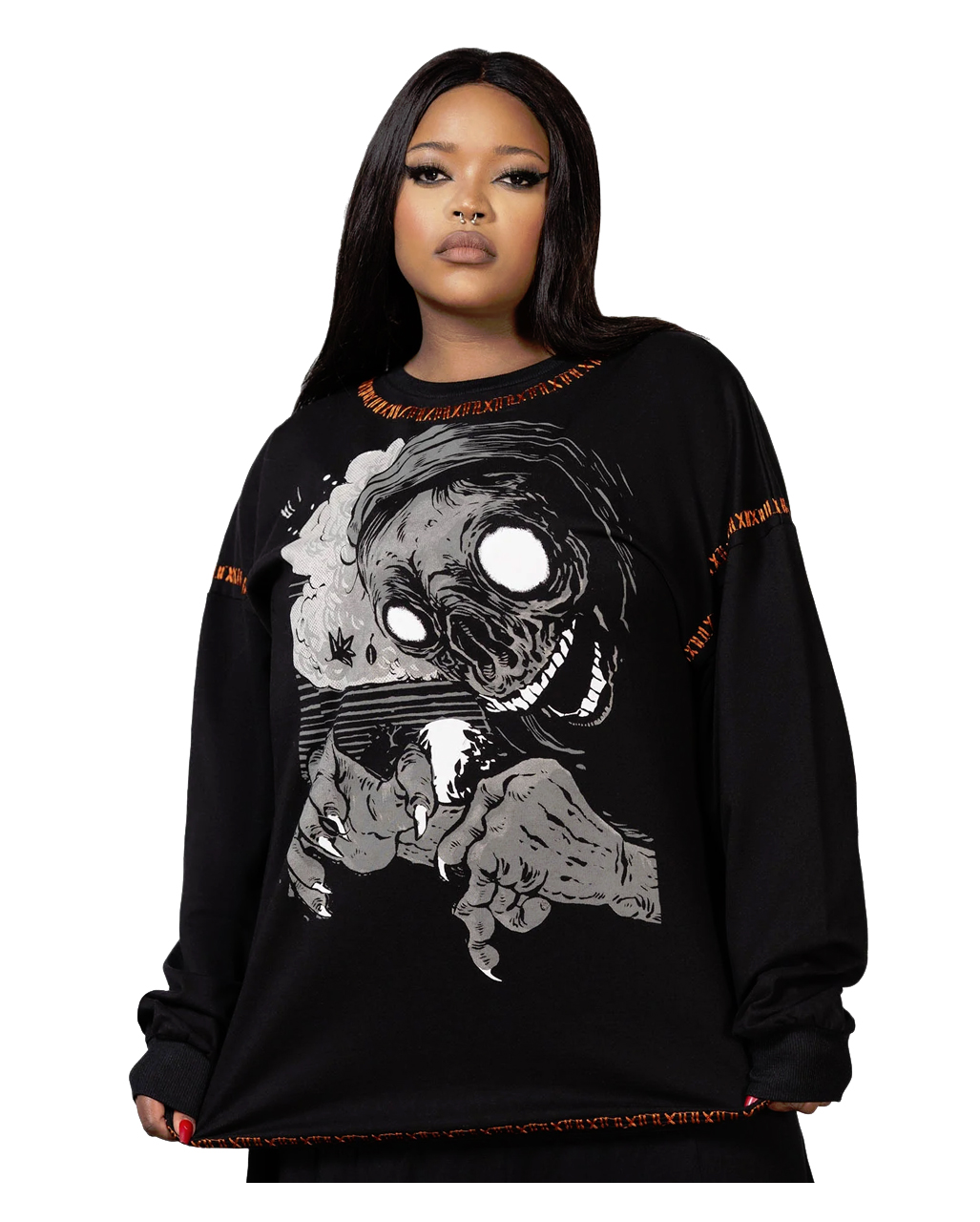 KILLSTAR Fatality Oversized Pullover | JETZT bestellen! | Horror-Shop.com