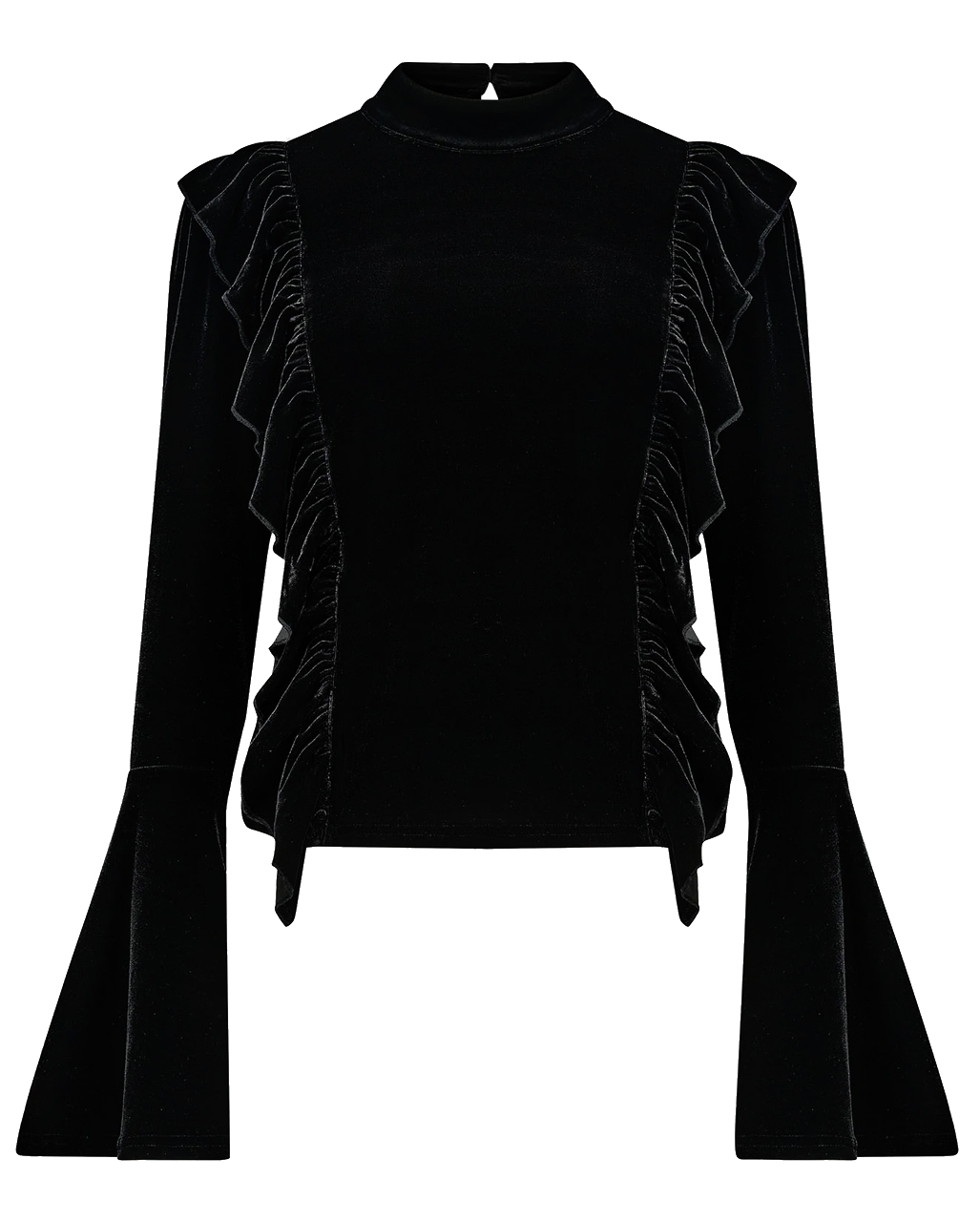 KILLSTAR Noxine Top ★ Gothic long sleeve blouse | Horror-Shop.com