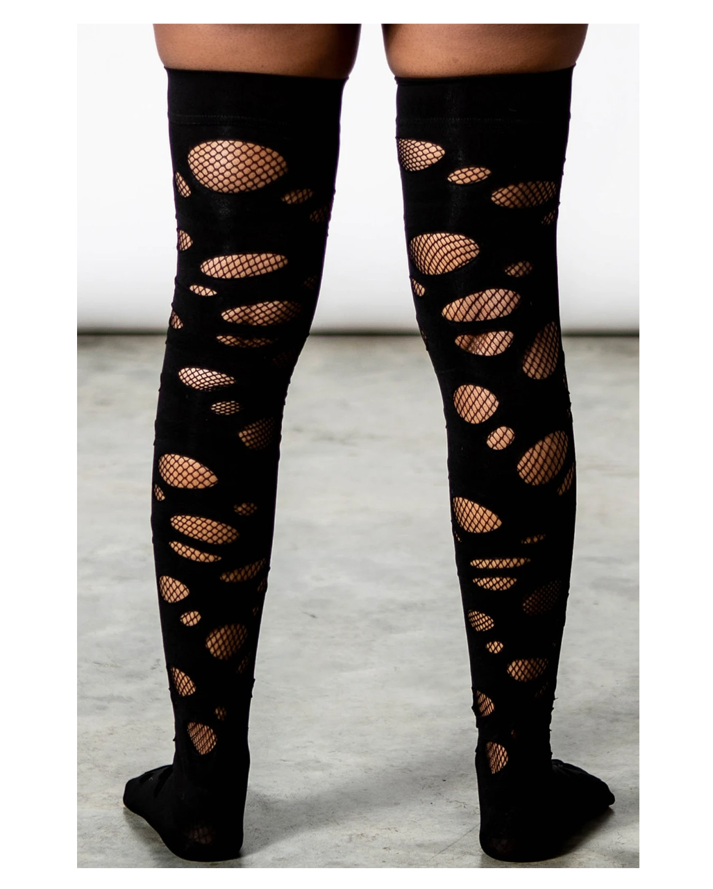 KILLSTAR Black Wretched Soul Distress Socks | Horror-Shop.com