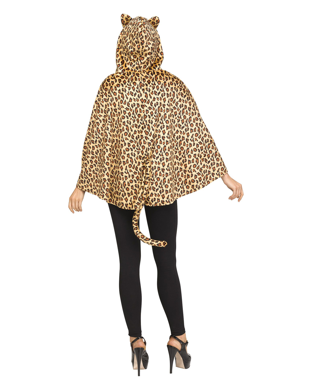 Leopard Poncho Costume for carnival & theme parties | Horror-Shop.com