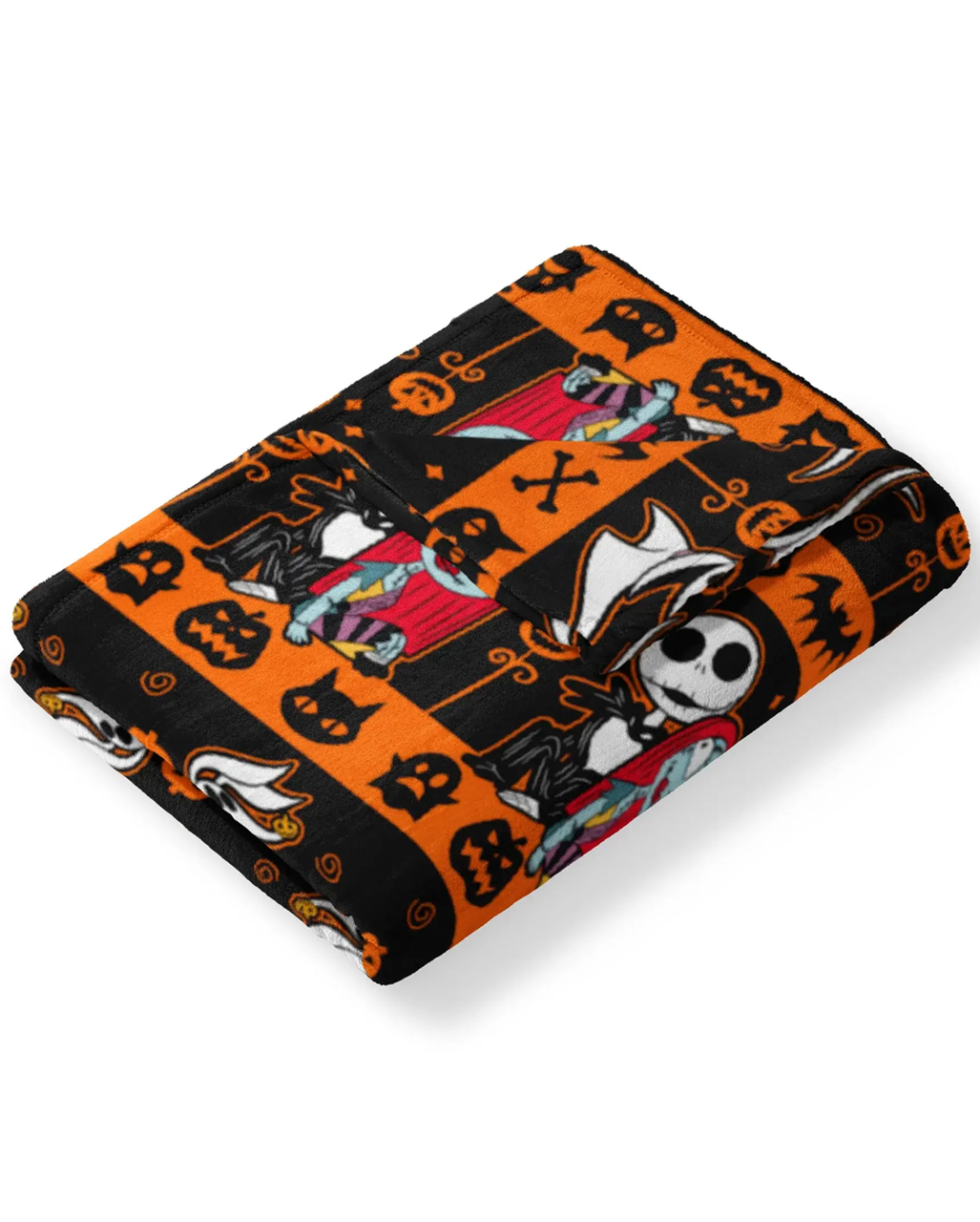 Nightmare Before Christmas Striped Nightmare Blanket 127x178cm | Horror ...