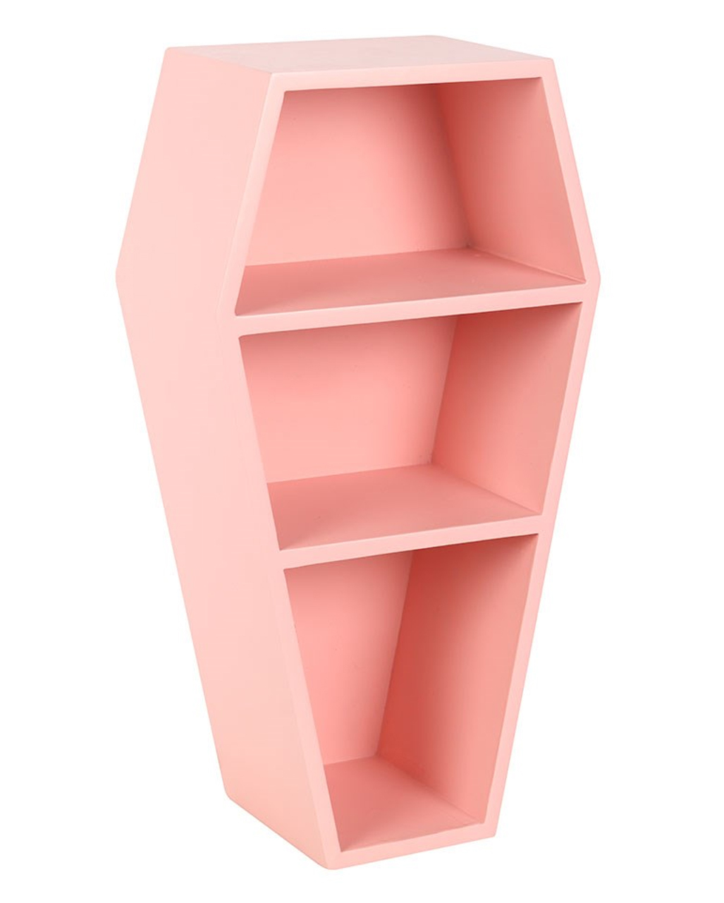 Pink Coffin Shelf 40cm as a home accessory | Horror-Shop.com