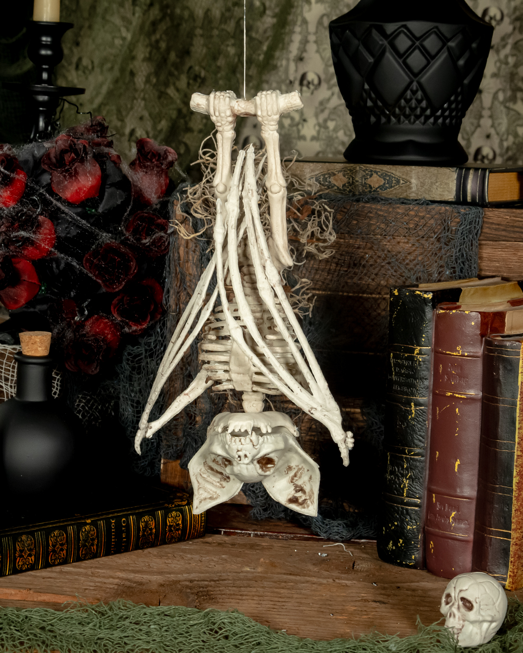 Skeleton Bat With Movable Wings 27cm ★ | Horror-Shop.com