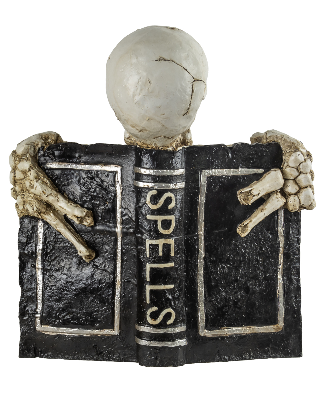 Skeleton Bust With Spellbook & LED Eyes 34cm as an eye-catcher | Horror ...