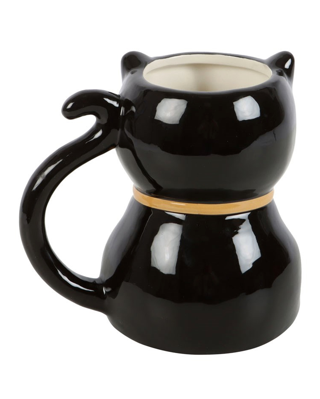 Spooky Black Cat Shaped Mug 11,7cm | Horror-Shop.com