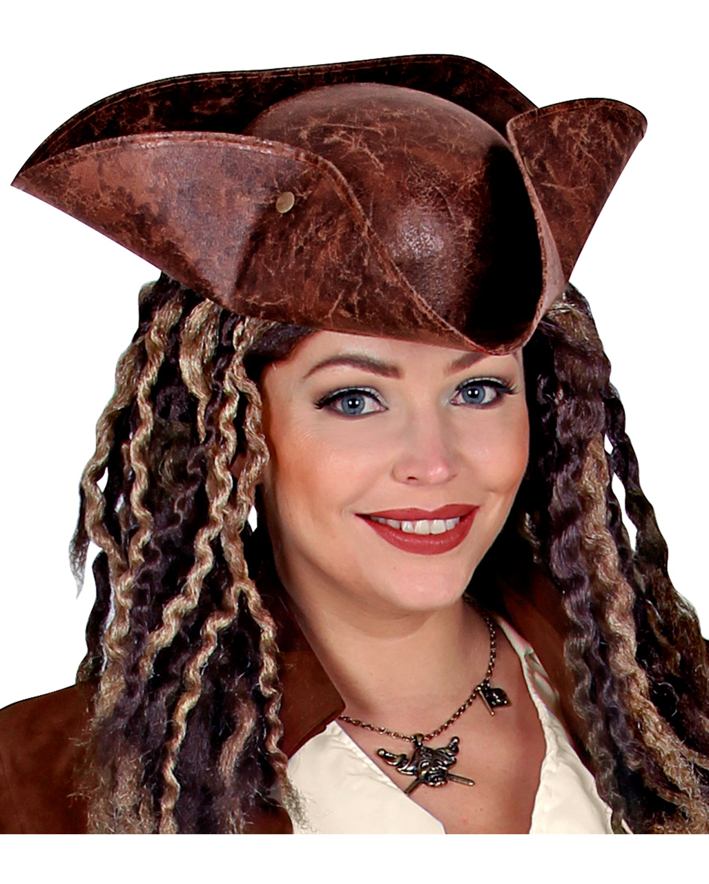 Antique Pirate Hat | Pirate antique leather look | Horror-Shop.com