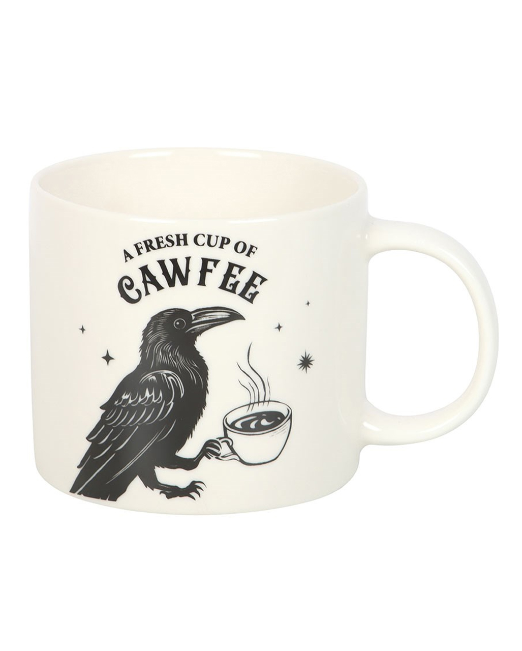 Cawfee Raven Coffee Mug | Gothic Homeware | Horror-Shop.com