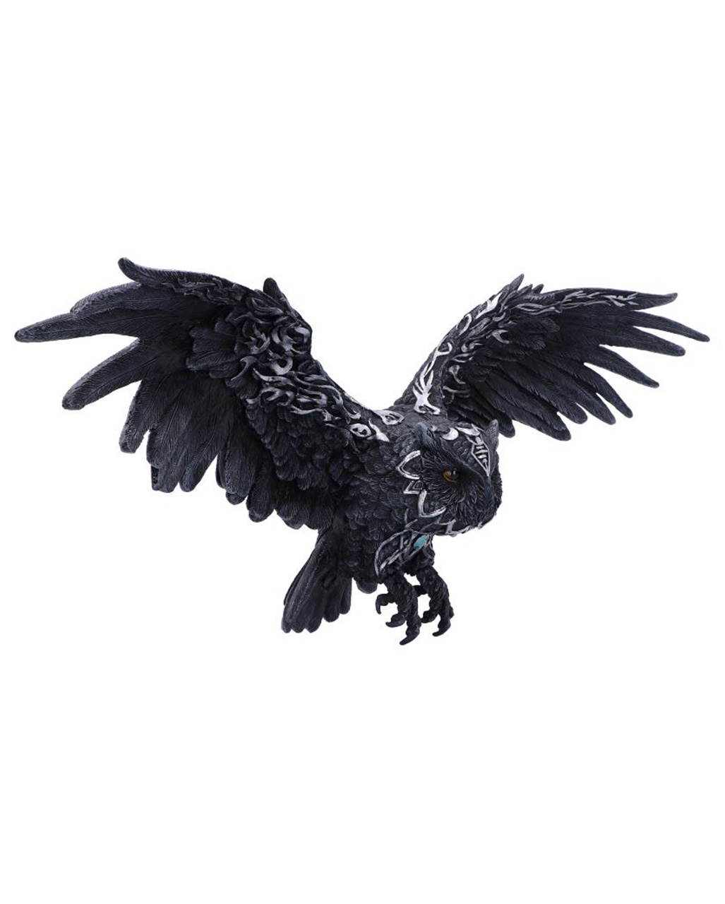 Dark Feather Owl Mural 55cm | Buy online HERE! | Horror-Shop.com