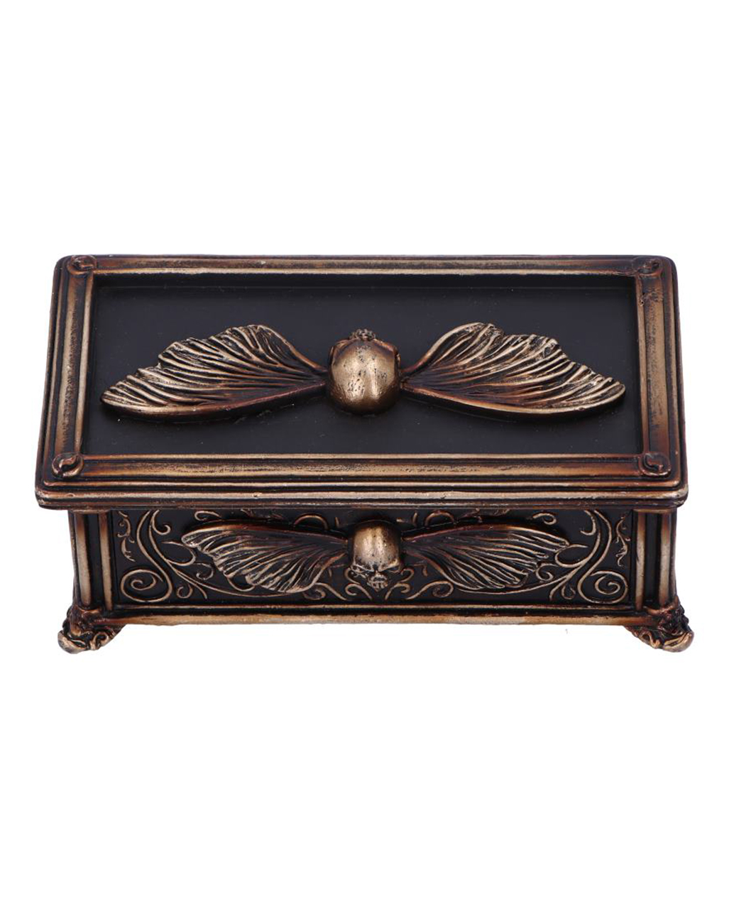 "Death's Head" Gothic Casket 19.5cm Gothic decoration | Horror-Shop.com