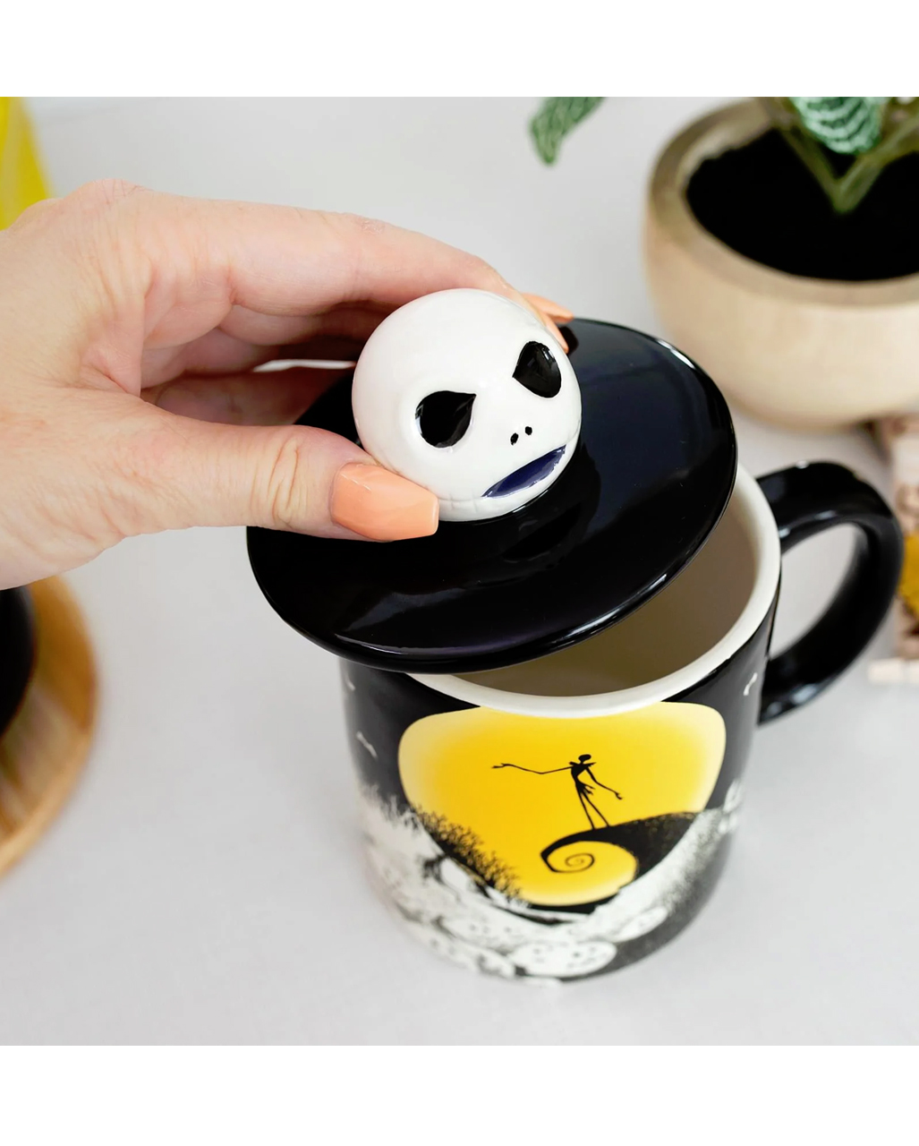 Disney TNBC Jack Skellington Mug With Lid ★ | Horror-Shop.com