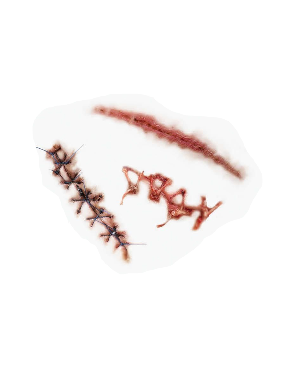 Stitched Scars Tattoos as special make-up accessories | Horror-Shop.com