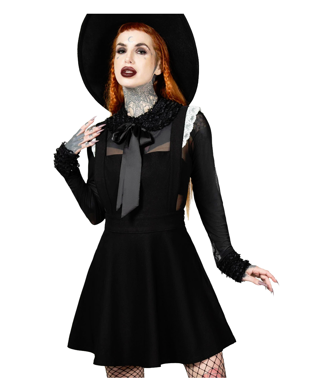 KILLSTAR Oriel Bib Dress | Gothic fashion | Horror-Shop.com