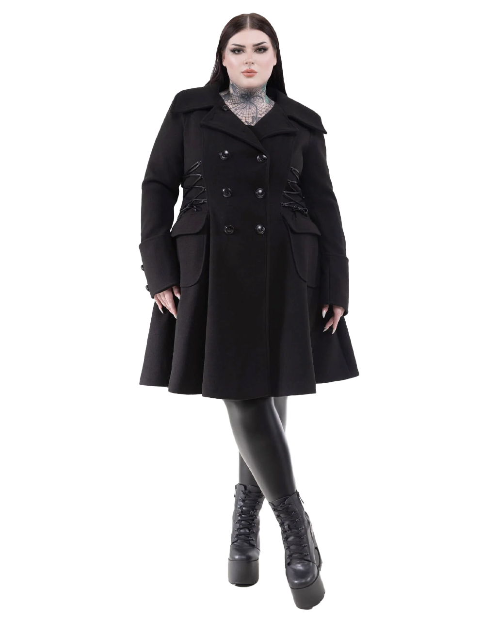 KILLSTAR Woeful Gothic Coat | Ladies coat | Horror-Shop.com