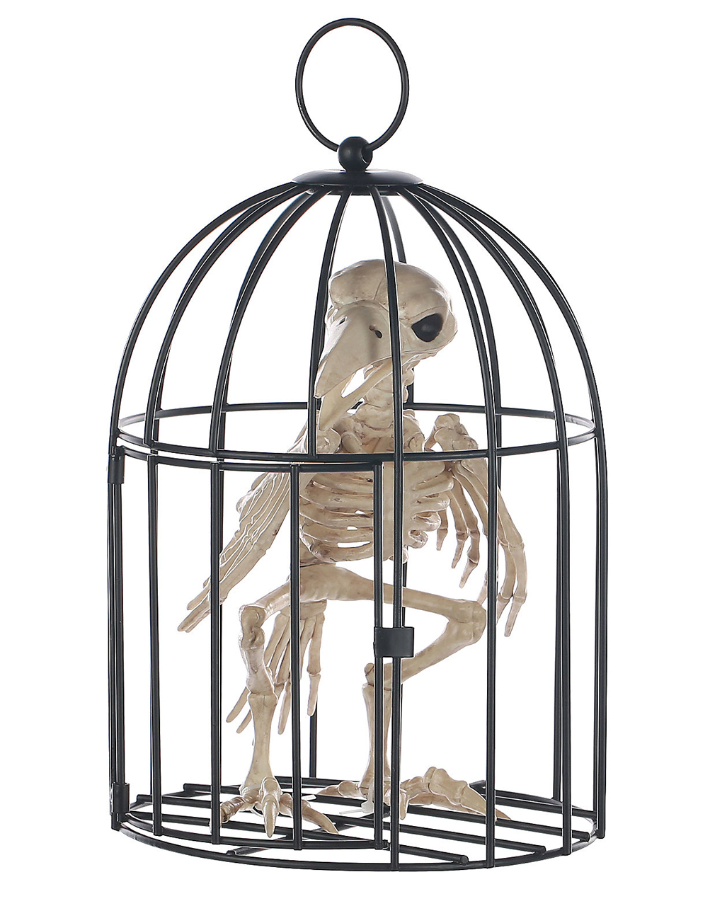 Crows Skeleton In Cage | Halloween Animatronic | Horror-Shop.com
