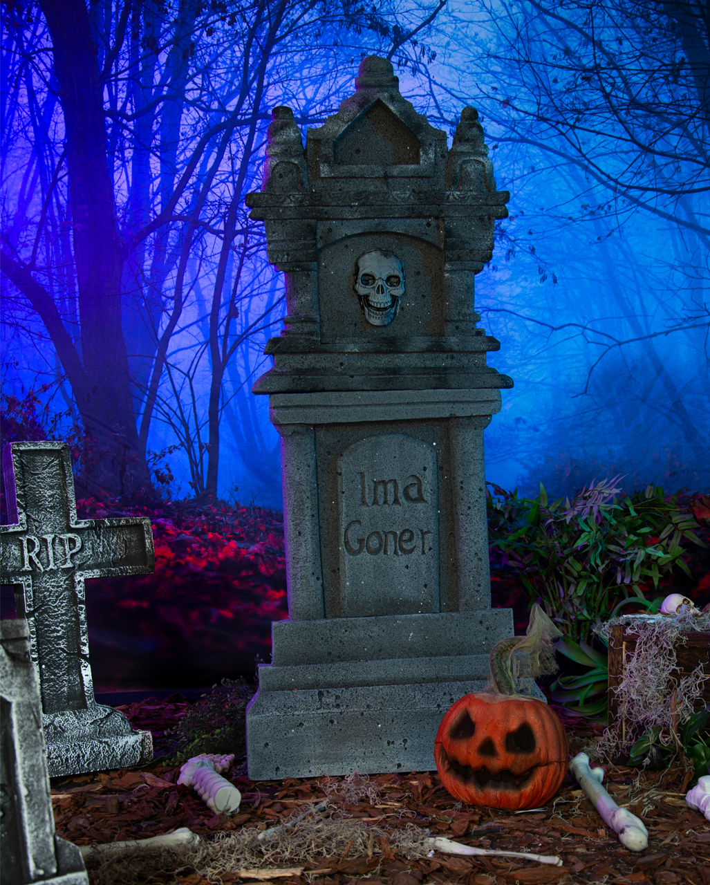 Monumentum Halloween Gravestone 2-piece 112cm ★ | Horror-Shop.com