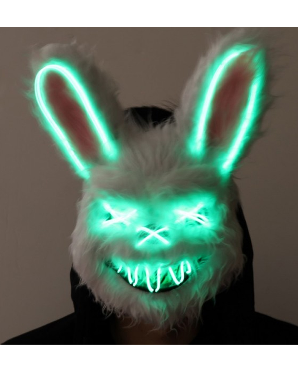LED String Bunny Mask for Halloween & Carnival | Horror-Shop.com