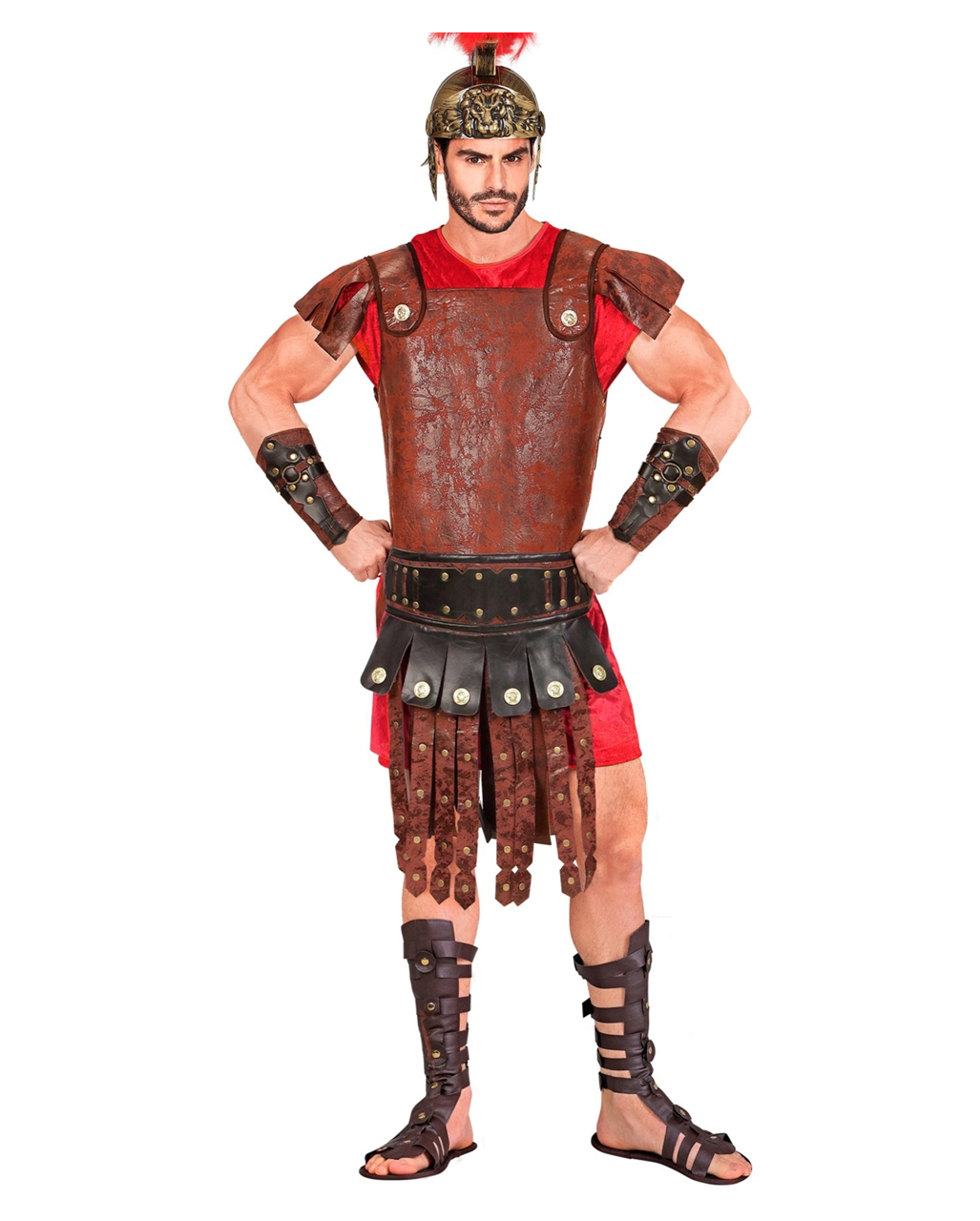 Roman Sandals With Straps & Shin Guards | Horror-Shop.com