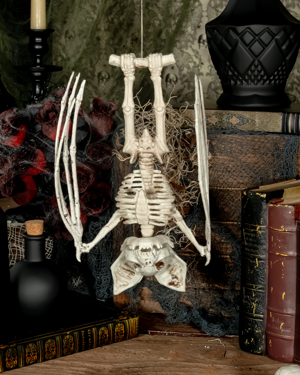 Skeleton Bat With Movable Wings 27cm ★ | Horror-Shop.com