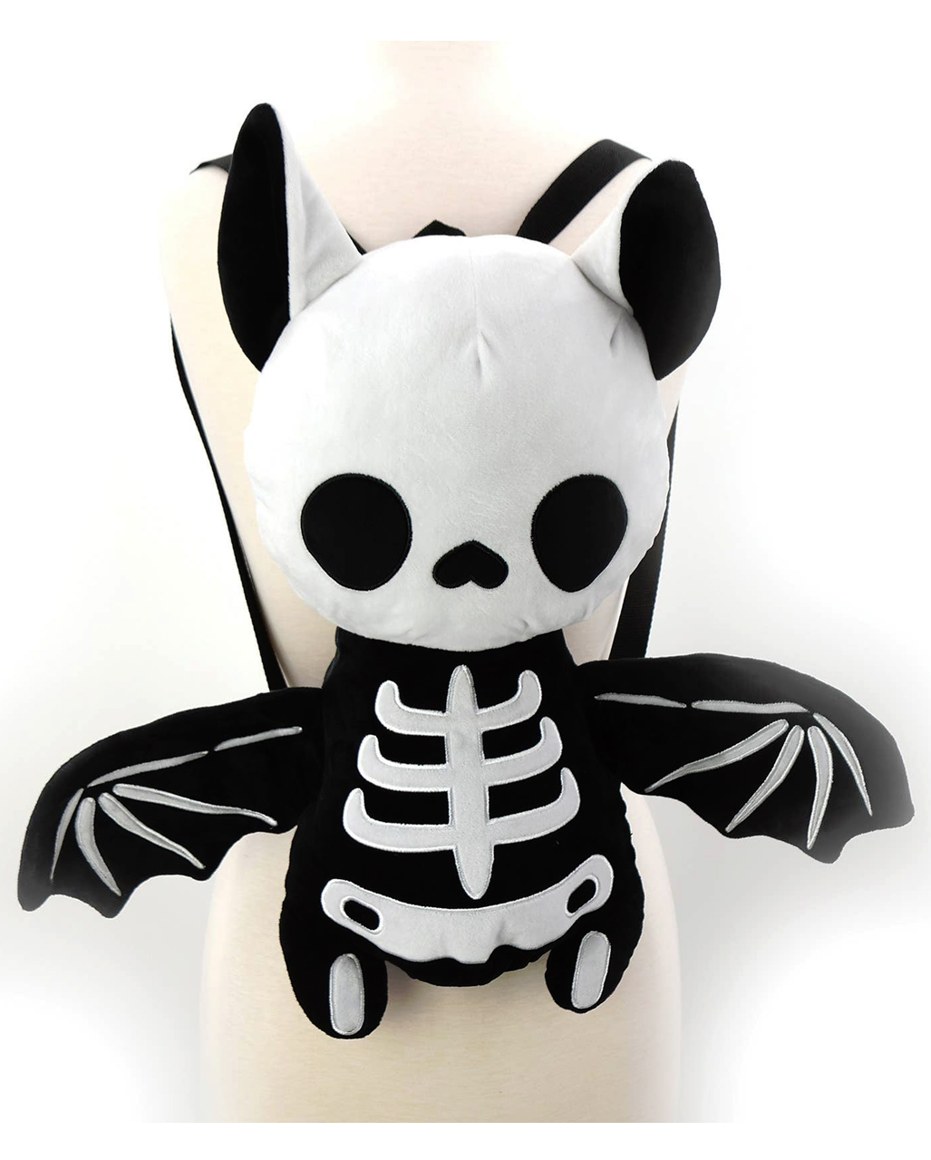 Skeleton Bat Plush Backpack for Halloween | Horror-Shop.com