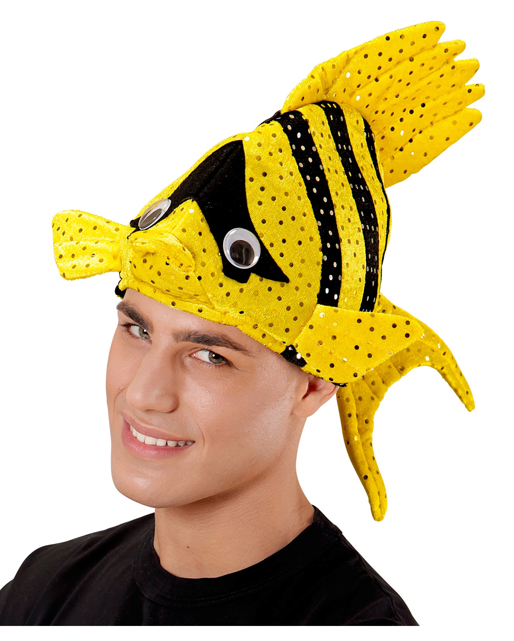 Tropical Fish Hat Yellow for beach party | Horror-Shop.com