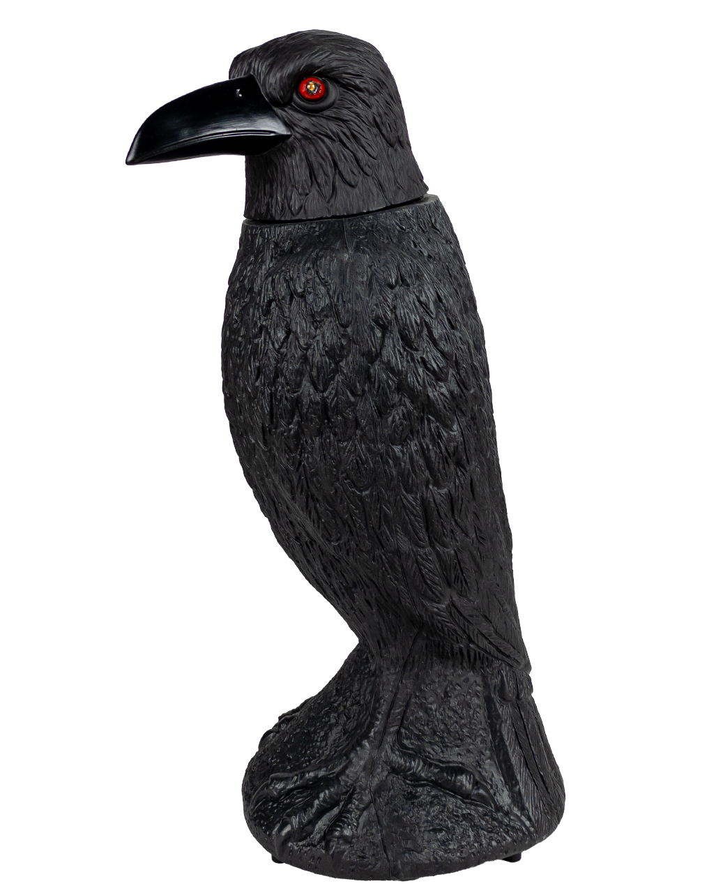 Verhexter Schwarzer Rabe mit Bewegung, Light & Sound 39cm für Halloween ...