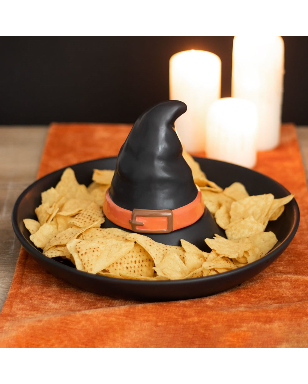 Witch Hat Chips & Dip Plate 30cm Ø buy for 🎃 | Horror-Shop.com