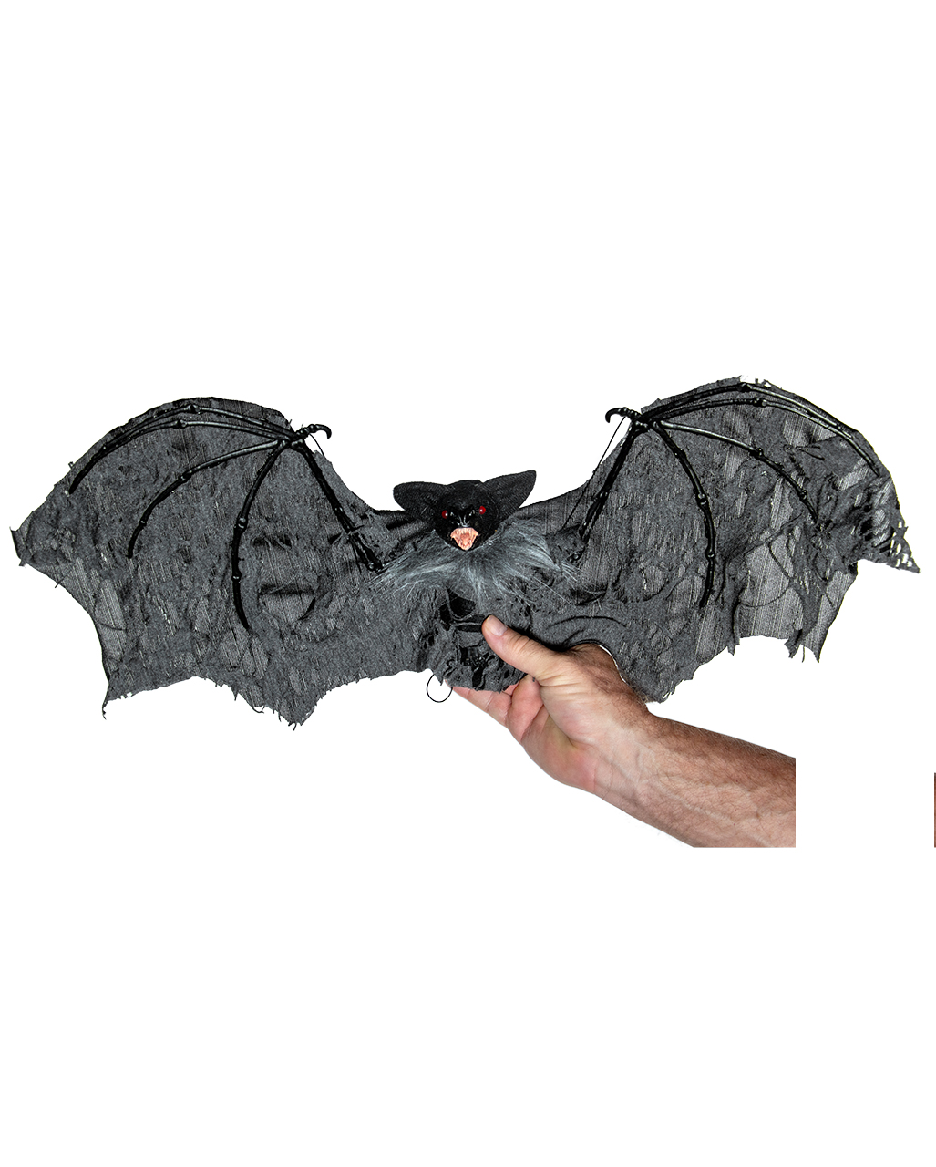 Black Vampire Bat With Ragged Wings 60cm | Horror-Shop.com