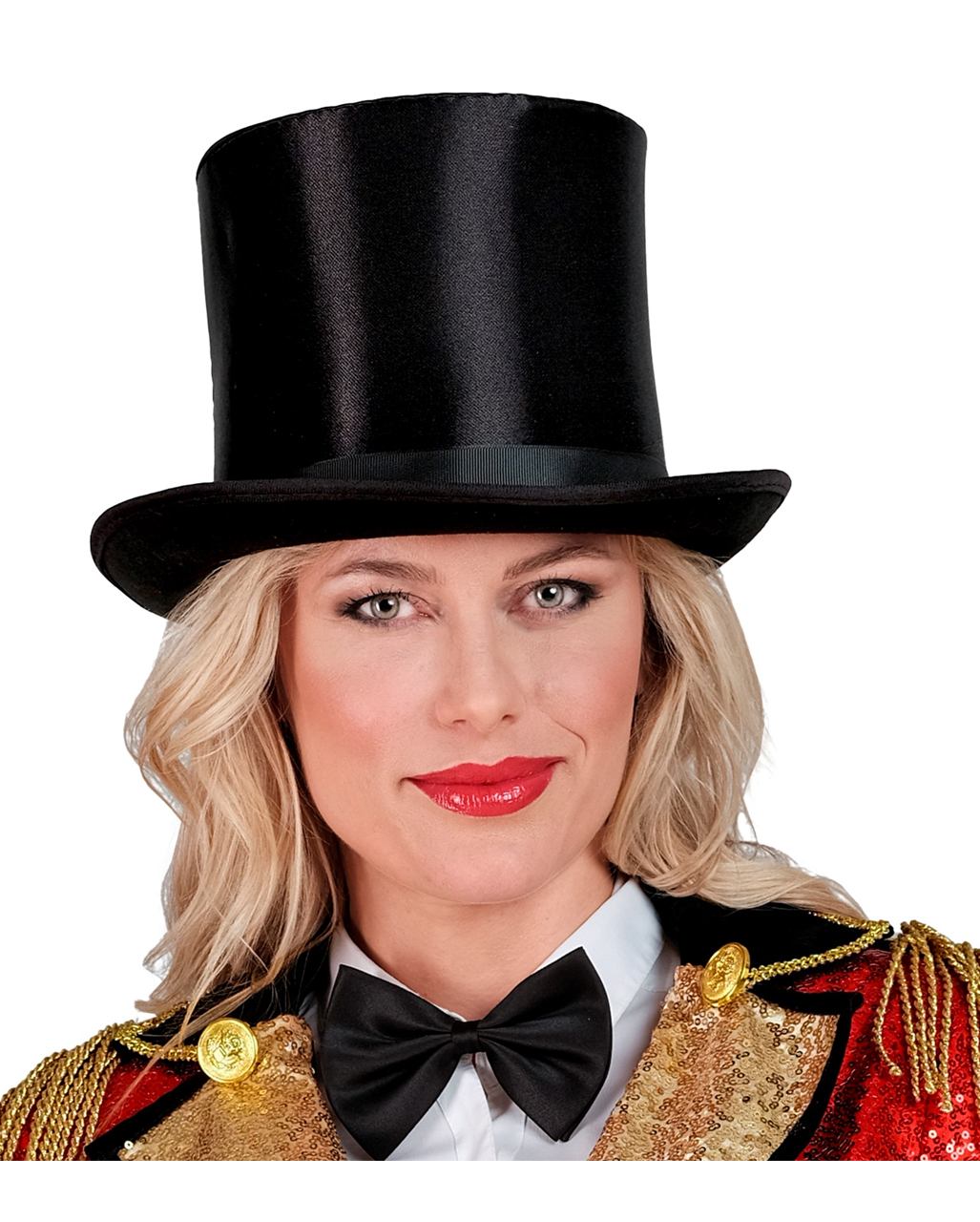 Black Satin Top Hat Costume accessories | Horror-Shop.com