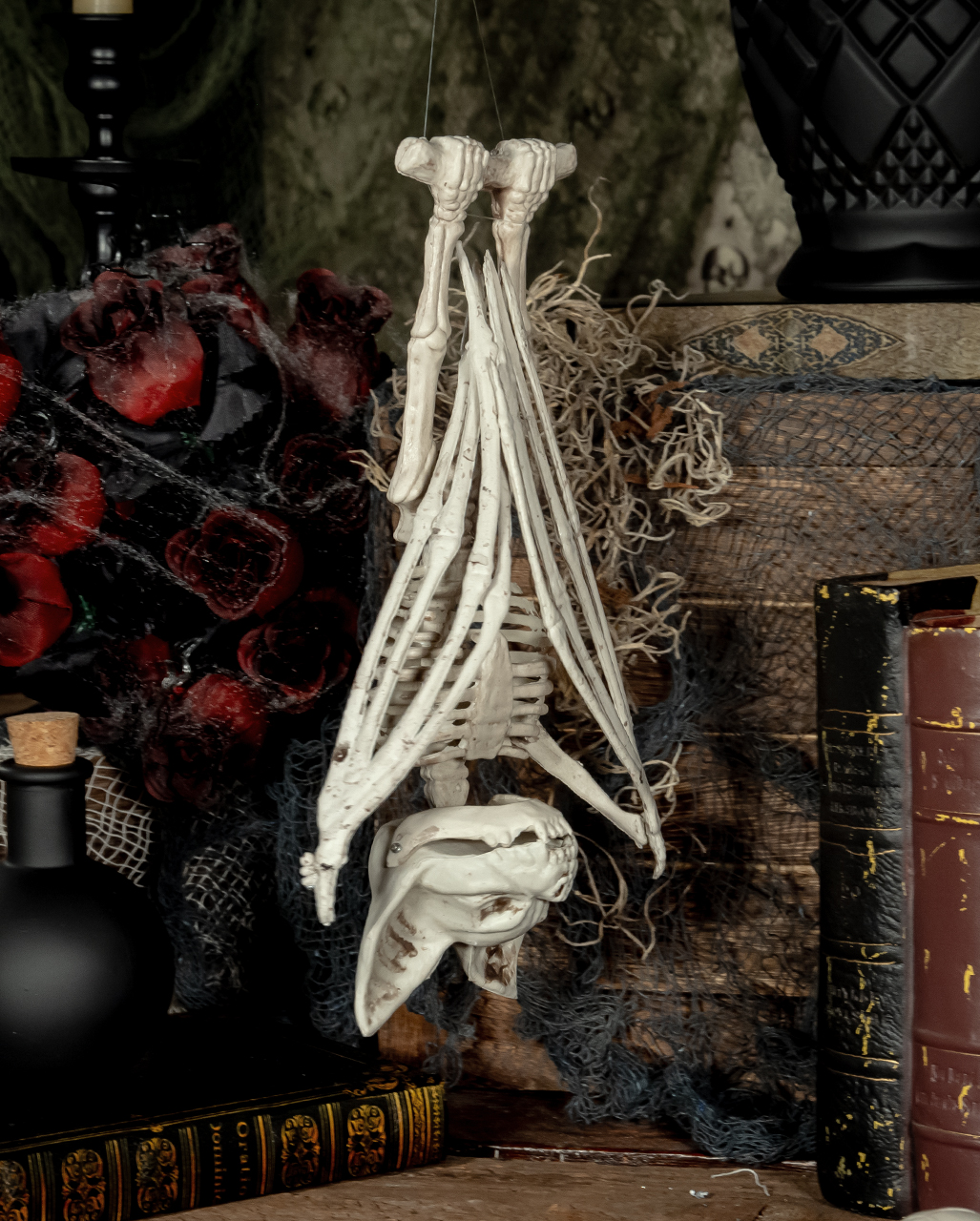 Skeleton Bat With Movable Wings 27cm ★ | Horror-Shop.com