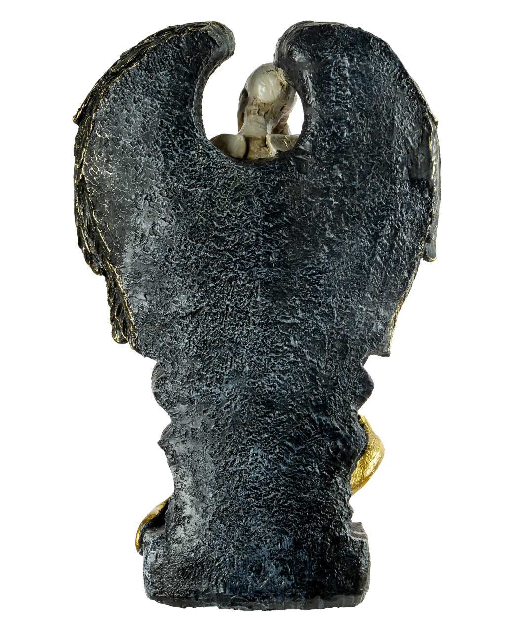 Weeping Angel Of Death With Wings & Gravestone 32cm | Horror-Shop.com