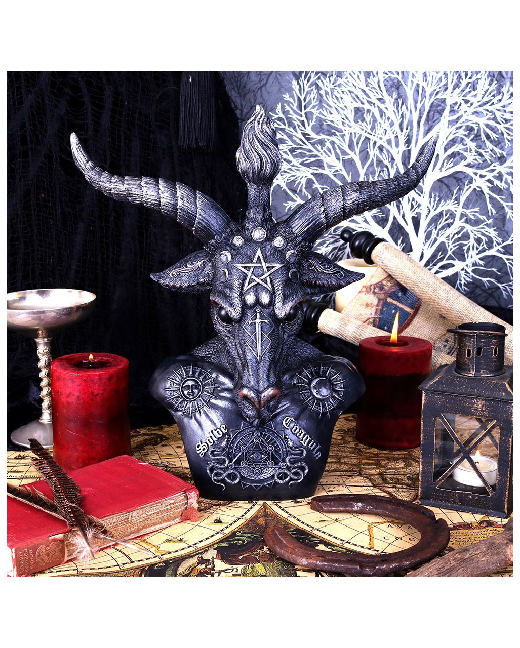 Baphomet Bust Gothic decoration online shopping | Horror-Shop.com
