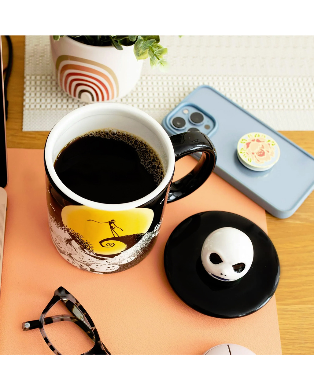 Disney TNBC Jack Skellington Mug With Lid ★ | Horror-Shop.com