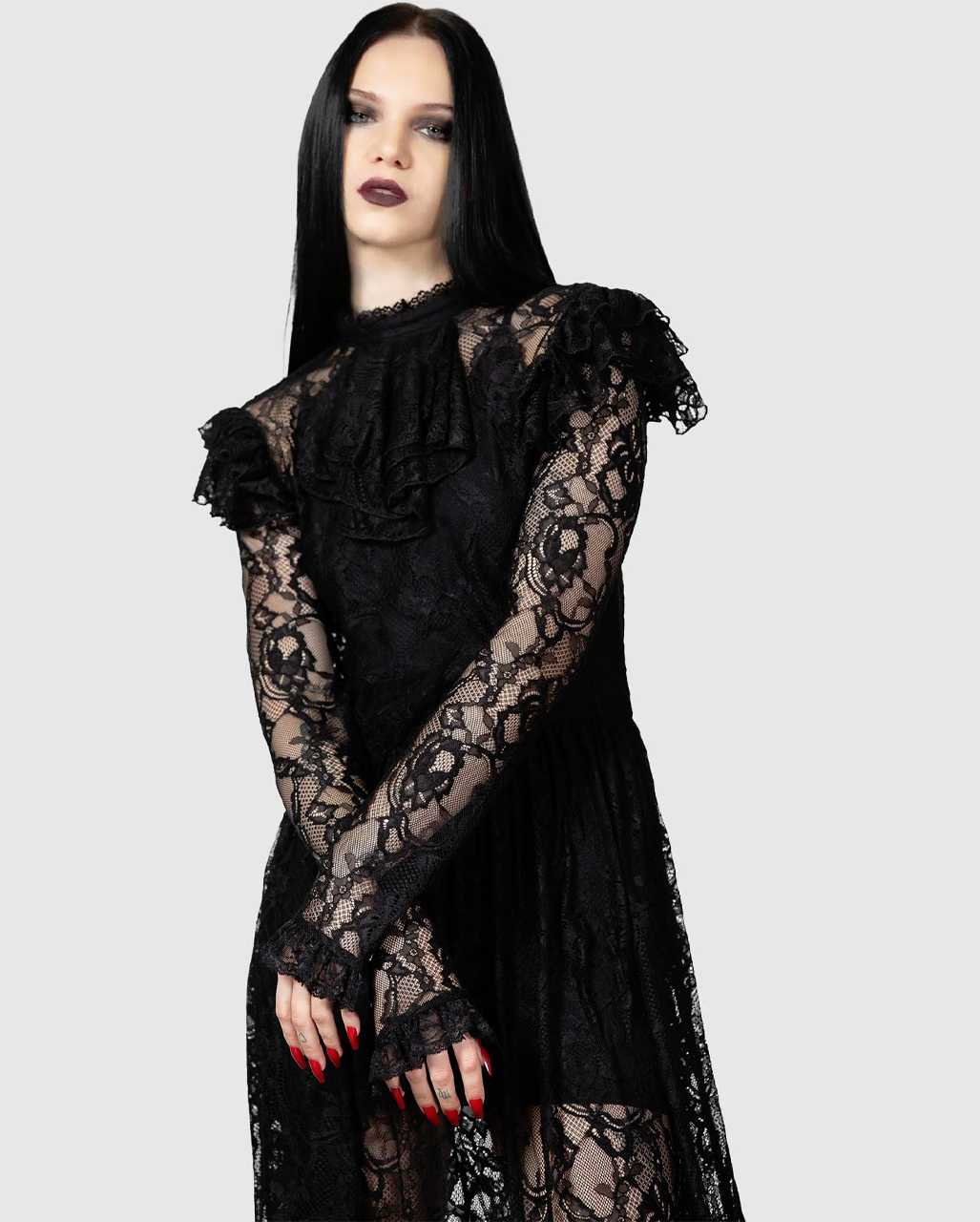 KILLSTAR Enmity Maxi Dress order | Horror-Shop.com