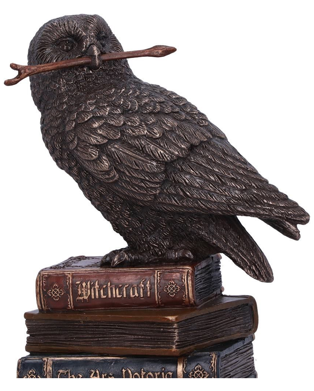 Magic Owl On Stack Of Books 14cm ★ Gothic decoration | Horror-Shop.com