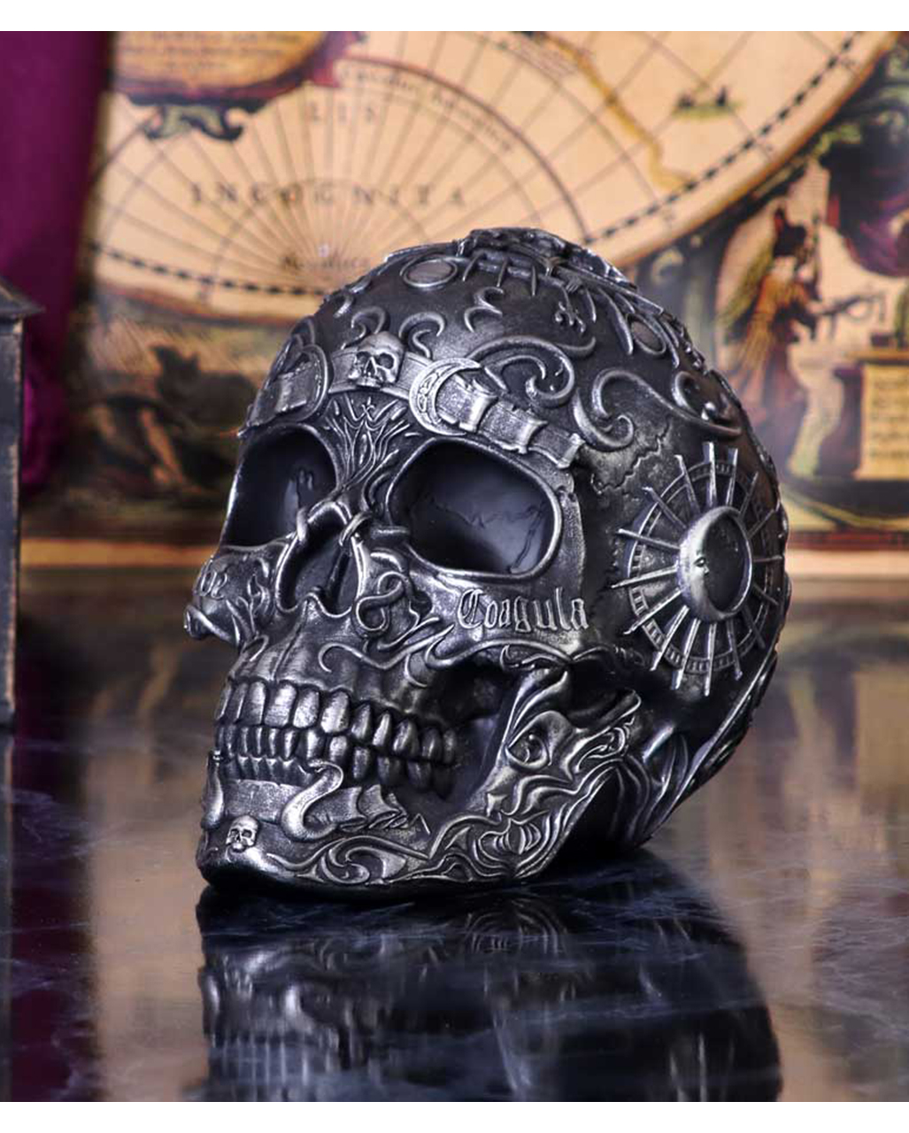 Baphomet's Worship Skull 19,5cm order | Horror-Shop.com