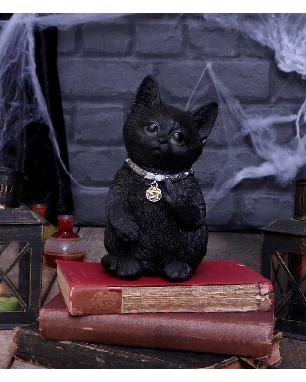 Cattitude Cat Shows Middle Finger 16,5cm ★ Decorative figure | Horror ...