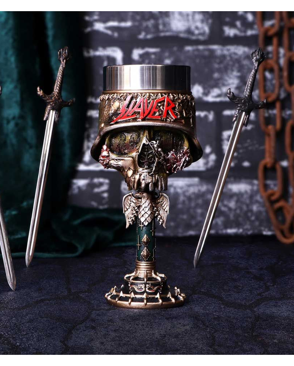 Slayer Skull Goblet 19,5cm | Metal Merchandise | Horror-Shop.com